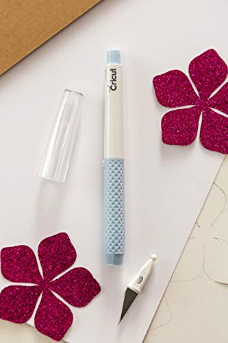 Cricut TrueControl Knife Kit - For Use As a Precision Knife, Craft knife, Carving Knife and Hobby Knife - For Art, Scrapbooking, Stencils, and DIY Projects - Comes With 5 Spare Blades - [Blue]