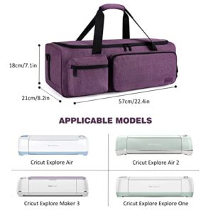 MIZATTO Carrying Case Compatible with Cricut Maker, Maker 3, Explore Air 2, Explore 3,with Tote Bag for Cutting Mat Travel Carrying Bag for Craft Tool Accessories and Supplies Multi-Pocket