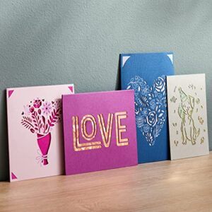 Cricut Card Mat 2x2, Reusable, Non-Slip Craft Mat, Create Four Cards Simultaneously, Perfect for Bulk Card Making, Compatible with Cricut Maker & Cricut Explore Crafting Machines