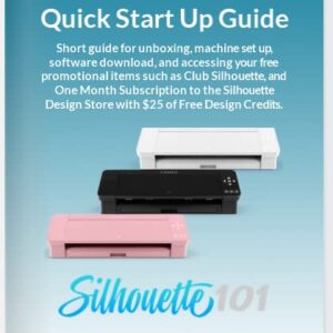 Silhouette Cameo 4 White Bundle with Vinyl Starter Kit, Heat Transfer Starter Kit, 2 Autoblade 2, 24 Pack of Pens, CC Vinyl Tool Kit, 130 Designs, and Access to Ebooks, Tutorials, & Classes