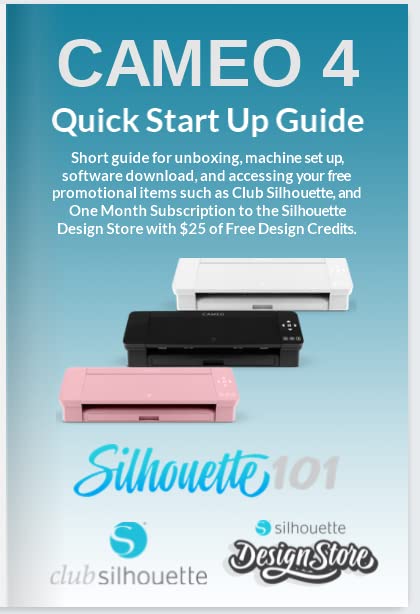 Silhouette Cameo 4 White Bundle with Vinyl Starter Kit, Heat Transfer Starter Kit, 2 Autoblade 2, 24 Pack of Pens, CC Vinyl Tool Kit, 130 Designs, and Access to Ebooks, Tutorials, & Classes