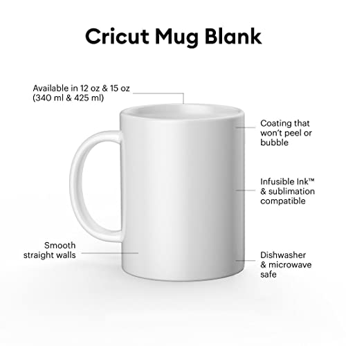 Cricut Mug Heat Press Infusible Ink Machine Bundle for Sublimation Transfer Blank Coffee Tea Mugs for DIY Custom Personalized Christmas Birthday Gift Souvenir Travel use Company Business Logo Design