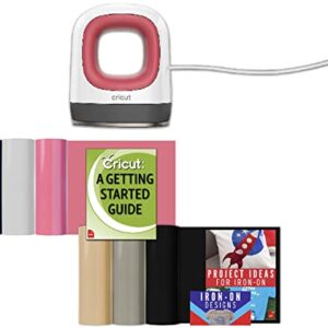 Cricut Easy Press Mini - Raspberry Heat Press Machine and Iron-On Rolls Bundle