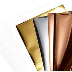 Cricut 2008716 Foil Transfer Sheets Sampler, Metallic (24 ct), 24 Pack