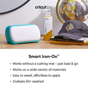 Cricut Joy Smart Iron On Vinyl Neon Sampler, (3) Assorted HTV Vinyl Sheets for Decals, DIY Projects, Stickers & More, StrongBond Guarantee, Outlast 50+ Washes, Matless Cutting, Wide Application