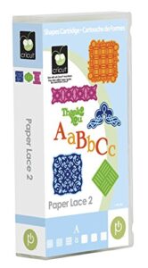 cricut 2000941 paper lace 2 cartridge