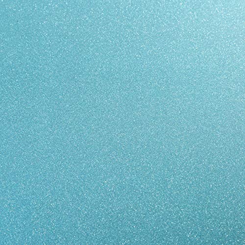 Cricut Joy Smart Vinyl - Permanent Shimmer - 5.5" x 48", Adhesive Decal Sheet - Light Blue