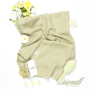 AL MADEENAH Hijab For Women and Hijab Underscarf Set Muslin Hijab Scarfs For Women and Undercap Kit | Hijab Underscarf L80 x W28 | Hajib for Women, Kit 2 pieces Hijab for Women and UnderCap (Olive)