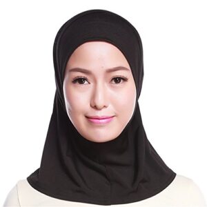 gladthink womens muslim mini hijab scarf with more colors black