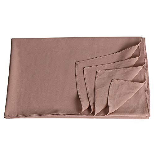 Yeieeo Chiffon Hijab for Women - Long and Soft Hijab Scarf Solid Color (Antique Pink)