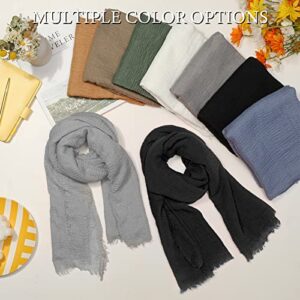 15 Pieces Muslim Head Scarf Solid Color Hijab Scarfs Stylish Soft Lightweight Scarf Shawl Hijab Long Scarf Wrap Scarves for Women 37.4 x 70.8 Inch,15 Colors