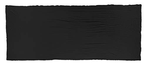 Abeelah Jersey Hijab Scarf - Made in the USA - Islamic, Muslim, African and Indian Fashion Compatible (Black)