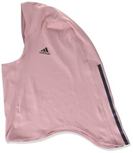 adidas women’s run icon 3-stripes sport hijab, wonder mauve, medium