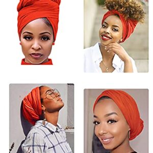 Harewom 3PCS Head Wraps for Black Women Turban Headwraps Stretchy African Hair Wraps Soft Jersey Head Scarf Tie Headbands Pack for Dread Locs Natural Hair