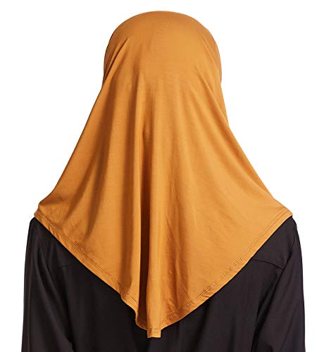 GladThink Women Girl Muslim Long Hijab Camel