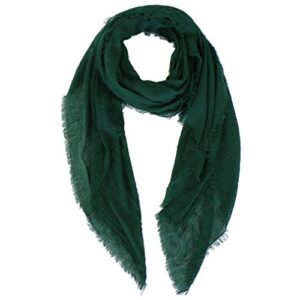 lmverna women wrinkle scarf crinkle muslim hijab scarves solid color long wrap scarf (dark green)