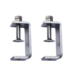 boohao 2 pcs stainless steel c clamp tiger clamp wood working tools welding clamps g clamp with wide jaw openings for carpentry woodwork building (65mm)