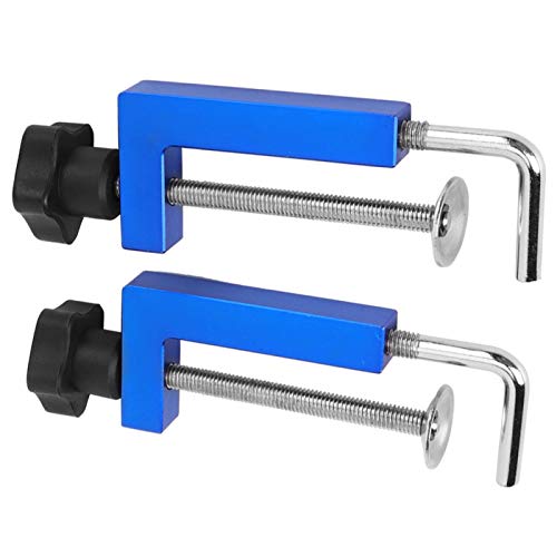 2PCS Universal Fence Clamps Blue Clamp G Clip for Woodworking Fixing Tools MultiFunction Clamp