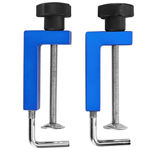 2PCS Universal Fence Clamps Blue Clamp G Clip for Woodworking Fixing Tools MultiFunction Clamp