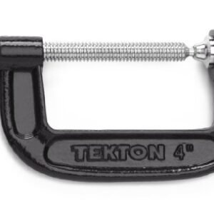 TEKTON 4 Inch Malleable Iron C-Clamp | 4017