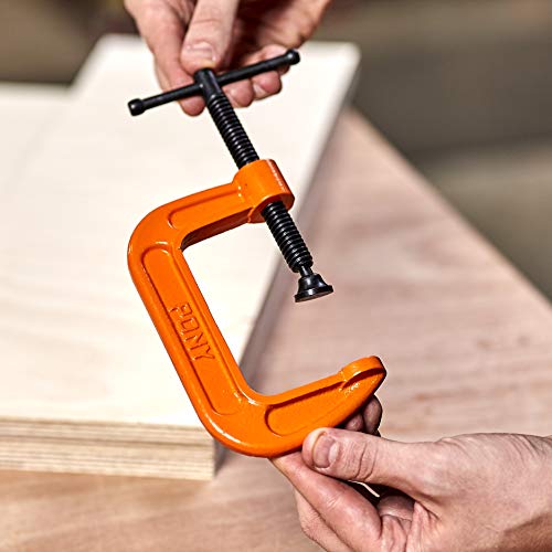 Pony Jorgensen 2630 3-Inch C-Clamp, Orange