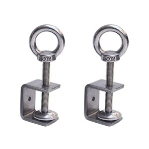 boohao 2 pcs stainless steel c clamp tiger clamp wood working tools welding clamps g clamp for carpentry woodwork building (30 mm)