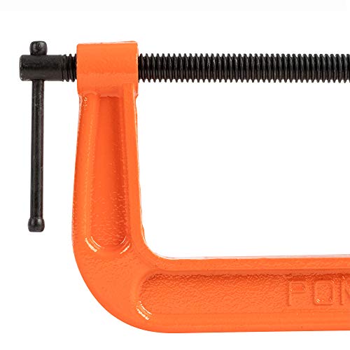 Pony Jorgensen 2660 6-Inch C-Clamp, Orange