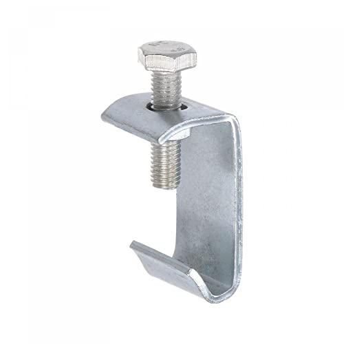 uxcell Galvanized Steel M10 G Clamp Duct Flange Clip for Rectangular Tube Connection