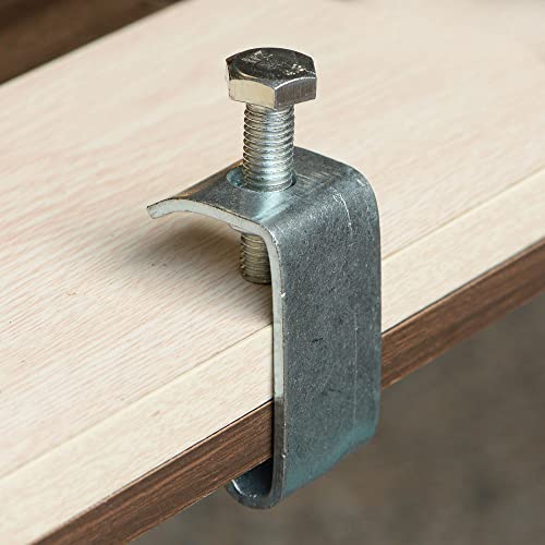 uxcell Galvanized Steel M10 G Clamp Duct Flange Clip for Rectangular Tube Connection