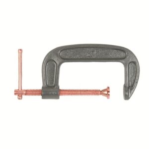 lincoln electric kh907 steel c-clamp, 5″ jaw width, gray (pack of 1)