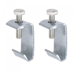 uxcell galvanized steel m10 g clamp duct flange clip for rectangular tube connection 2 pcs