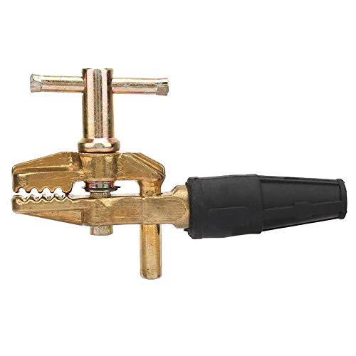 600A Ground Clamp, Grounding Clamp Brass Connector, Industrial Heavy Duty Brass Ground Welding for Welder Tools (brass)