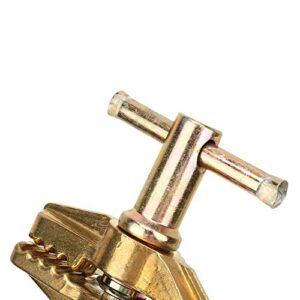 600A Ground Clamp, Grounding Clamp Brass Connector, Industrial Heavy Duty Brass Ground Welding for Welder Tools (brass)