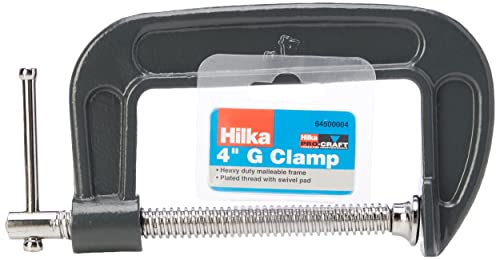 Hilka 64500004 4-Inch Pro Craft Heavy Duty G Clamp