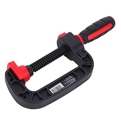 Asixxsix C Clamp, Fast Wrench Can Quickly Adjust The Clamping Object Protects Objects Very Well G Clamp for Hold Irregular Objects(3 inch Opening 75MM)