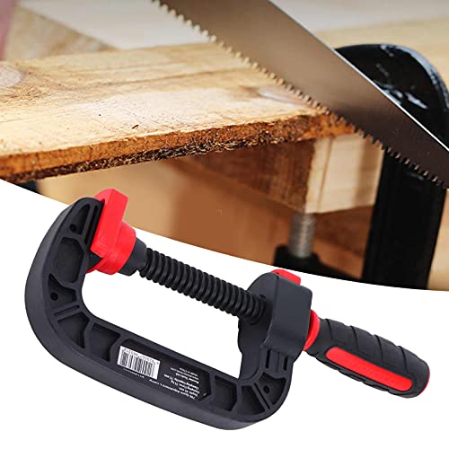 Asixxsix C Clamp, Fast Wrench Can Quickly Adjust The Clamping Object Protects Objects Very Well G Clamp for Hold Irregular Objects(3 inch Opening 75MM)