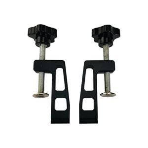 aykong 2pcs/set 45/75mm type height miter track t-track backing special fixing clip fixture g clamp for workbench diy accessories jig accessories