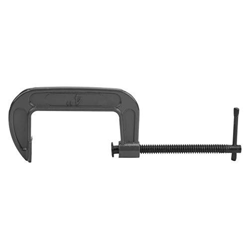 G‑Type Fixed Clamp, High Hardness Clip Body T‑shaped Labor‑saving Rotating Handle 2Pcs Strength C Clamp for Industrial