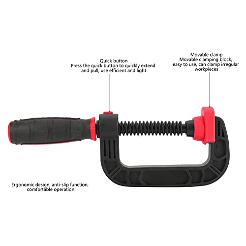 G Clamp, Fast Wrench Can Quickly Adjust The Clamping Object Hand Tool C Clamp for Hold Irregular Objects(2 inch Opening 50MM)