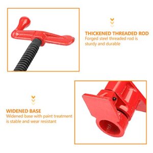 3/4" Wood Gluing Pipe Clamp, 4 Pack Quick Release Wood Working Bar Clamps Set Heavy Duty Cast Iron Workbench Pipe Clamp for Woodworking