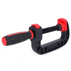 Quick Release Clamp G Clamp Hand Grip Holder C Clamp for DIY Woodworking(3 inch opening 75MM)