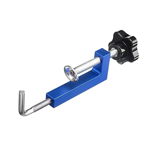 AYKONG 2Pcs Woodworking Fence G Clamp Aluminum Alloy Adjustable Fixed Clamps General G Clamp Hand Operated Universal Accessories Tool Jig Accessories (Color : Blue)