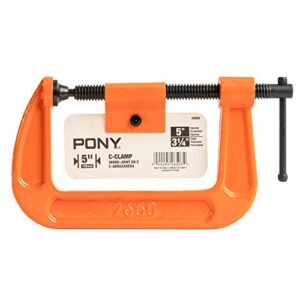 Pony Jorgensen 2650 5-Inch C-Clamp, Orange