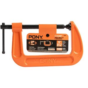 Pony Jorgensen 2650 5-Inch C-Clamp, Orange