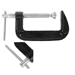 3 Inch C-Clamp Set, Heavy Duty Steel C Clamp Industrial Strength C Clamps for Woodworking, Welding, and Building(2PCs )