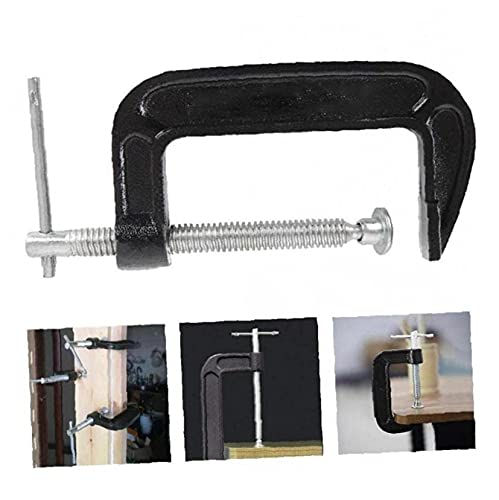 3 Inch C-Clamp Set, Heavy Duty Steel C Clamp Industrial Strength C Clamps for Woodworking, Welding, and Building(2PCs )