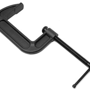 WEN CLC424 Heavy-Duty Cast Iron C-Clamps with 4-Inch Jaw Opening and 2.2-Inch Throat, 2 Pack