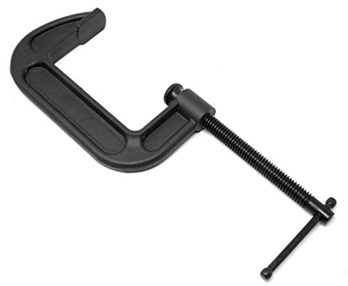 WEN CLC424 Heavy-Duty Cast Iron C-Clamps with 4-Inch Jaw Opening and 2.2-Inch Throat, 2 Pack