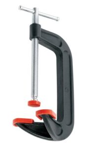 bessey dhcc-6, 6 in. double headed c-clamp, red/black