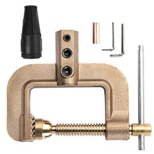 hzxvogen welding ground clamp 400a g styles earth clamp for tig mig stick welder machines – solid brass 0.75kg